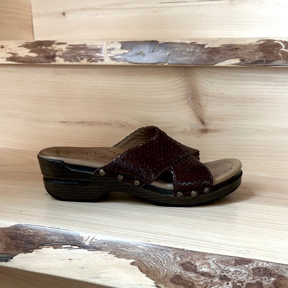 Dansko | Shoes | Dansko Mila Basket Weave Sandal Slides | Poshmark